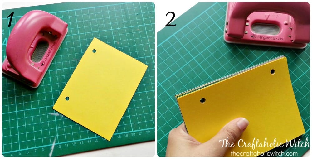 DIY Recycled Cardstock Notebook | The Craftaholic Witch