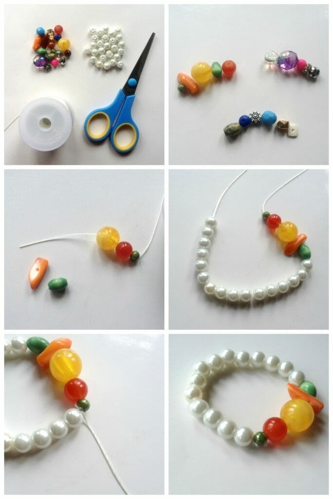 Create Mixed Beaded Bracelet | The Craftaholic Witch