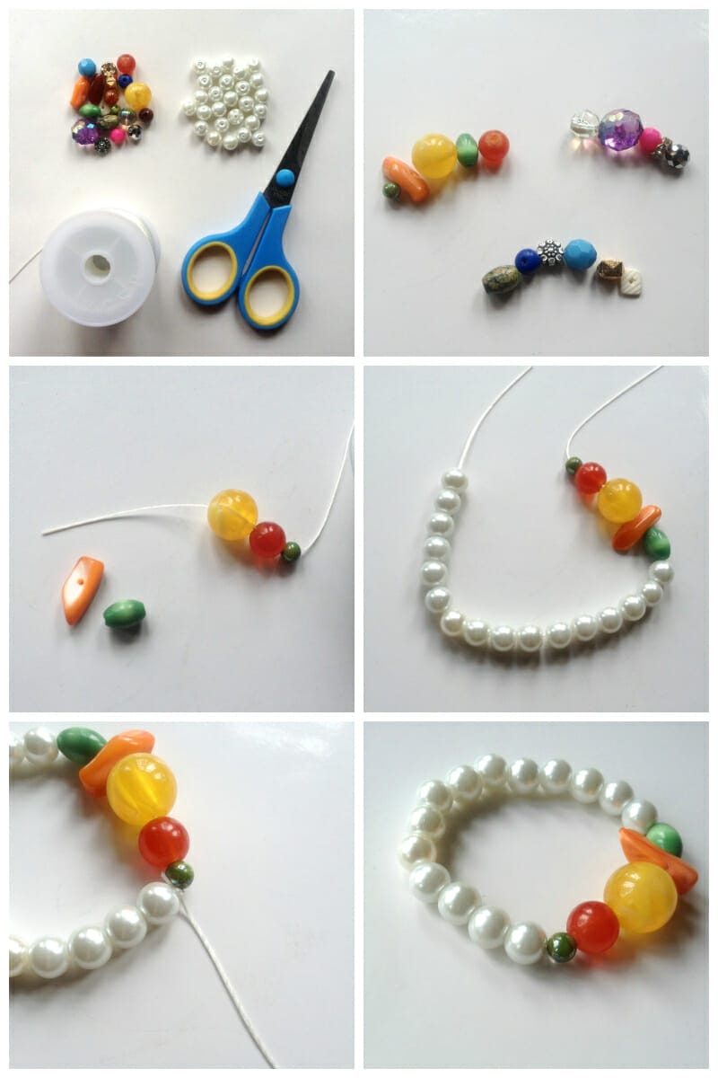 Create Mixed Beaded Bracelet | The Craftaholic Witch