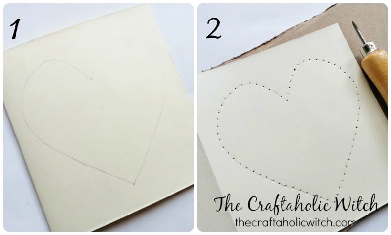 Create String-Art Heart Card | The Craftaholic Witch