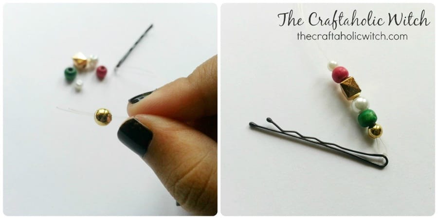 DIY Beaded Bobby Pins | The Craftaholic Witch