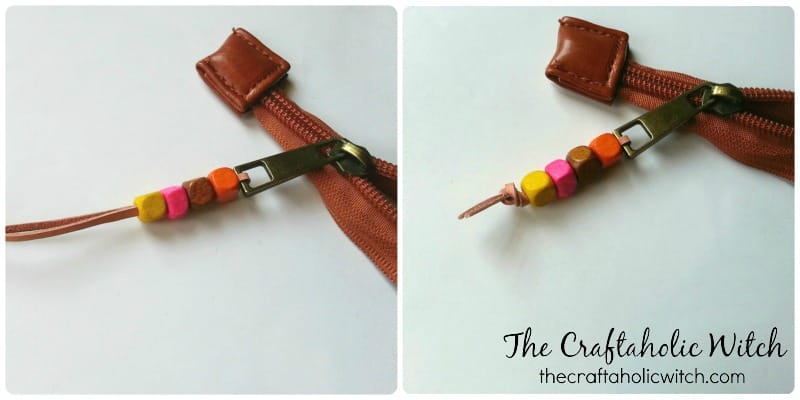 DIY Leather Zipper Extensions | The Craftaholic Witch