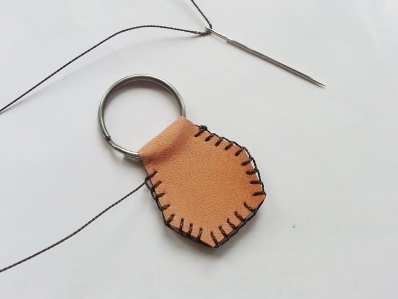 Create Simple Leather Key-fob | The Craftaholic Witch