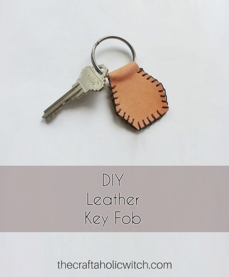 Create Simple Leather Key-fob | The Craftaholic Witch