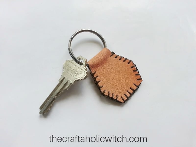 Create Simple Leather Key-fob | The Craftaholic Witch