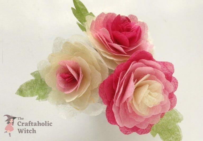 How to Make Tissue Paper Roses (Easy 6 Steps) + Template