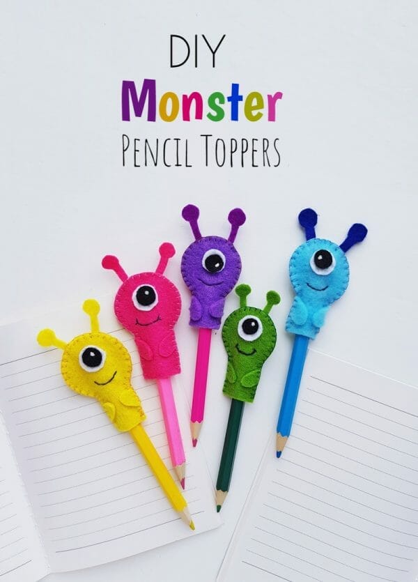 DIY Pencil Toppers: 2 Easy Tutorials with Free Patterns