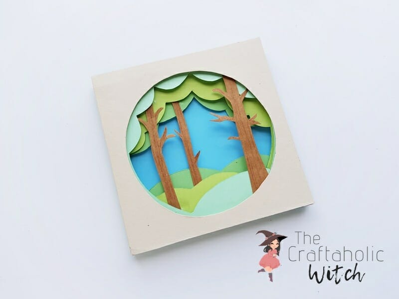 How to Make a 3D Layered Paper Art Scene (+ Free Template)