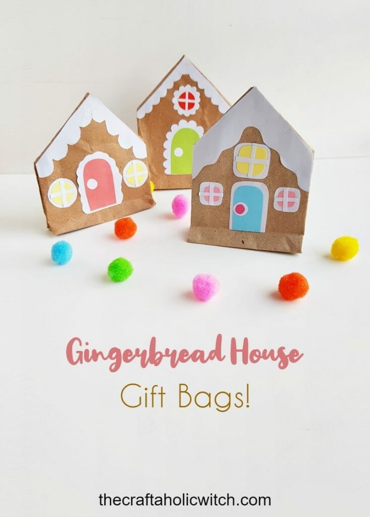 Gingerbread House Gift Bags - The Craftaholic Witch