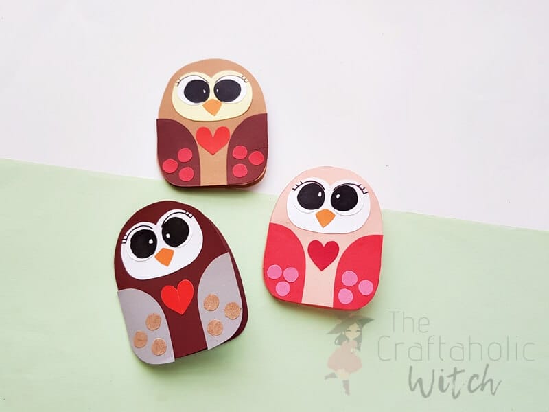 DIY Cute Owl Valentine Card (With Free Printable Template) | The ...