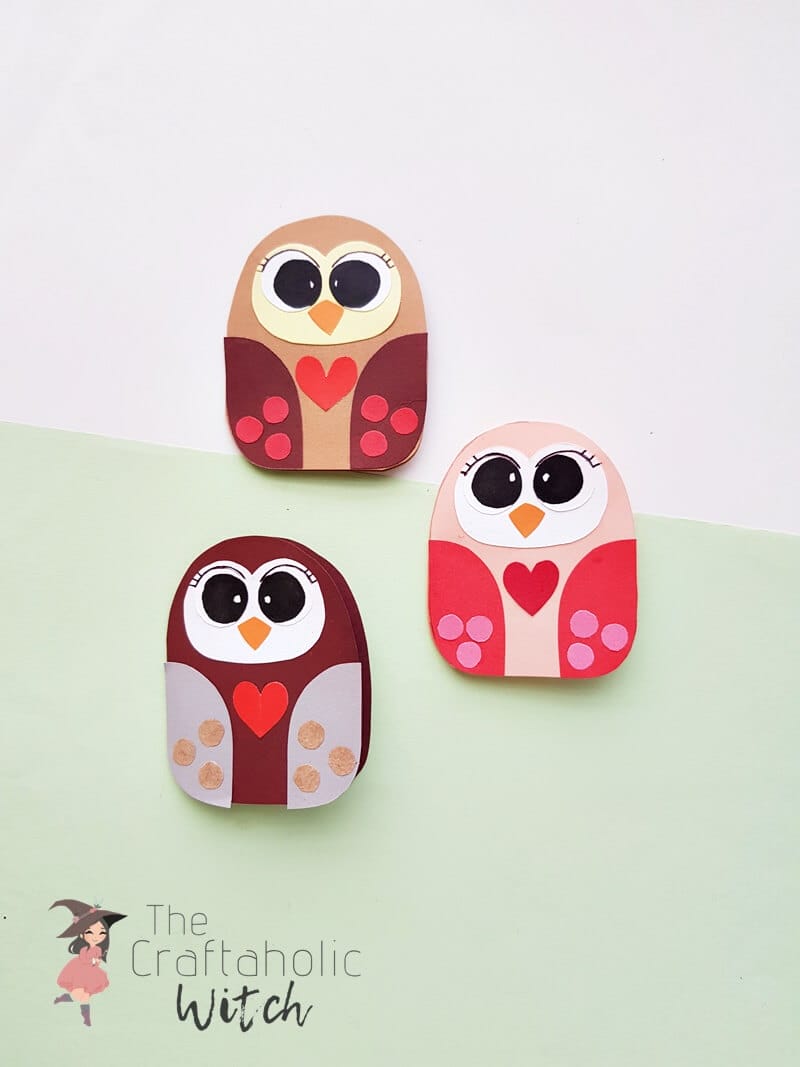 DIY Cute Owl Valentine Card (With Free Printable Template) | The ...