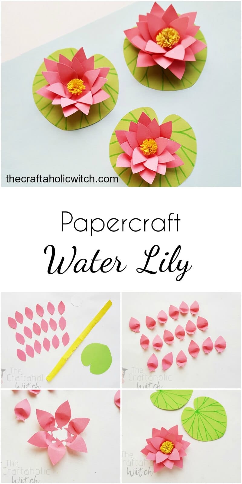 How to Make a Pretty Paper Lily (+ Free Printable Template)
