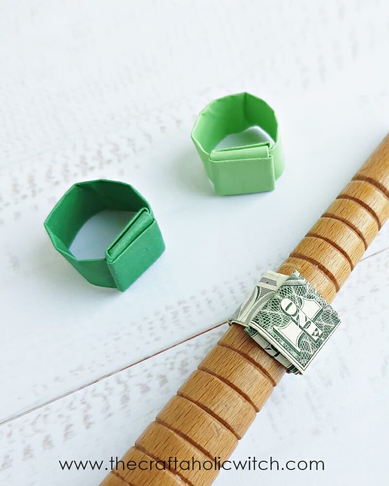 How to Make a Dollar Bill Ring (Folding Instructions +Video)