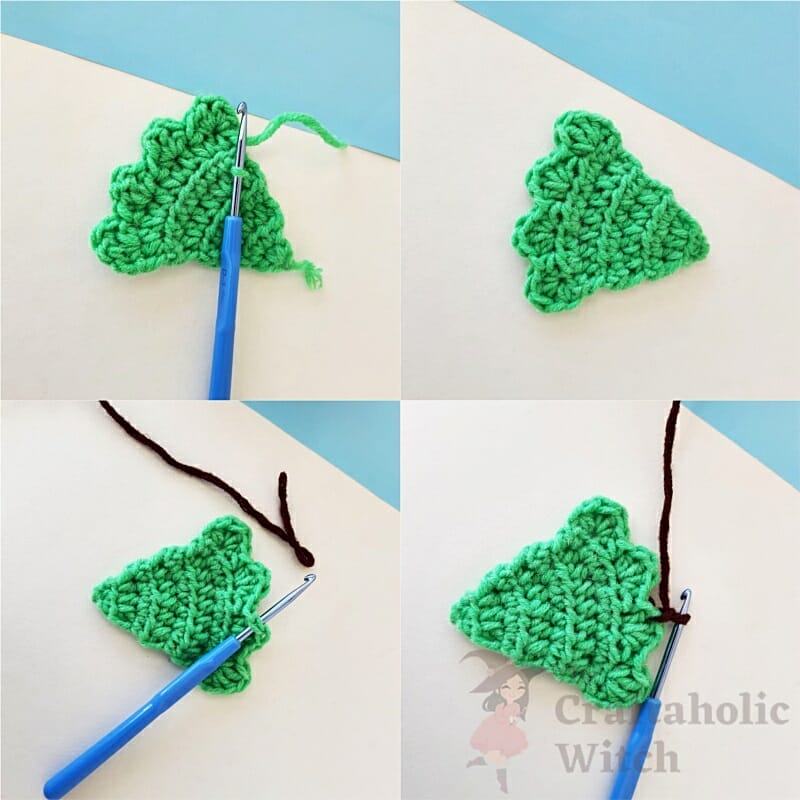 How to Crochet Christmas Tree (with Free Pattern) | The Craftaholic Witch