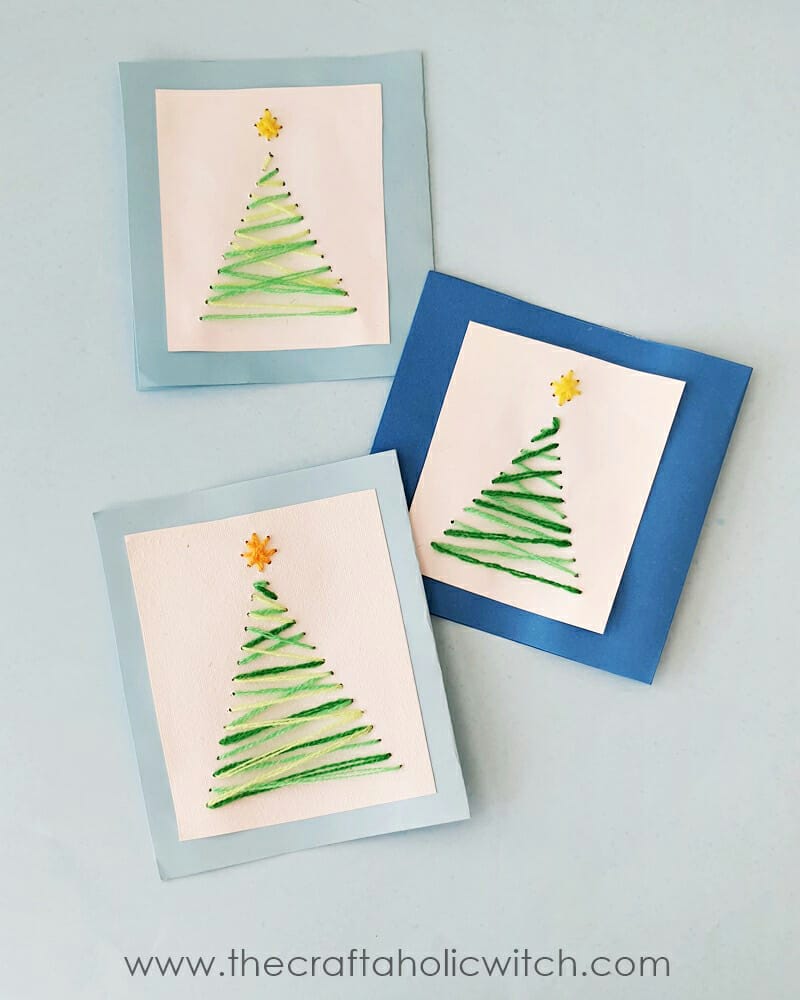 How to Make Easy Christmas Tree String Art (+ Free Template)