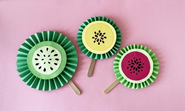 How to Make a Paper Fan (5 Free Templates) + Video Tutorial