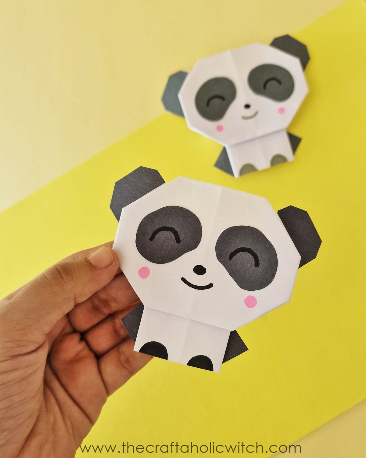How to Make an Origami Panda (Easy Folding Instructions) | The ...