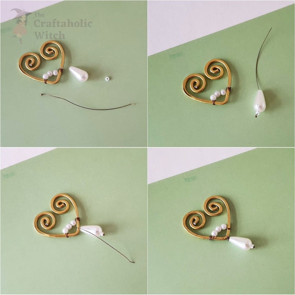How to Make a Heart Necklace with Wire for Beginners + Video